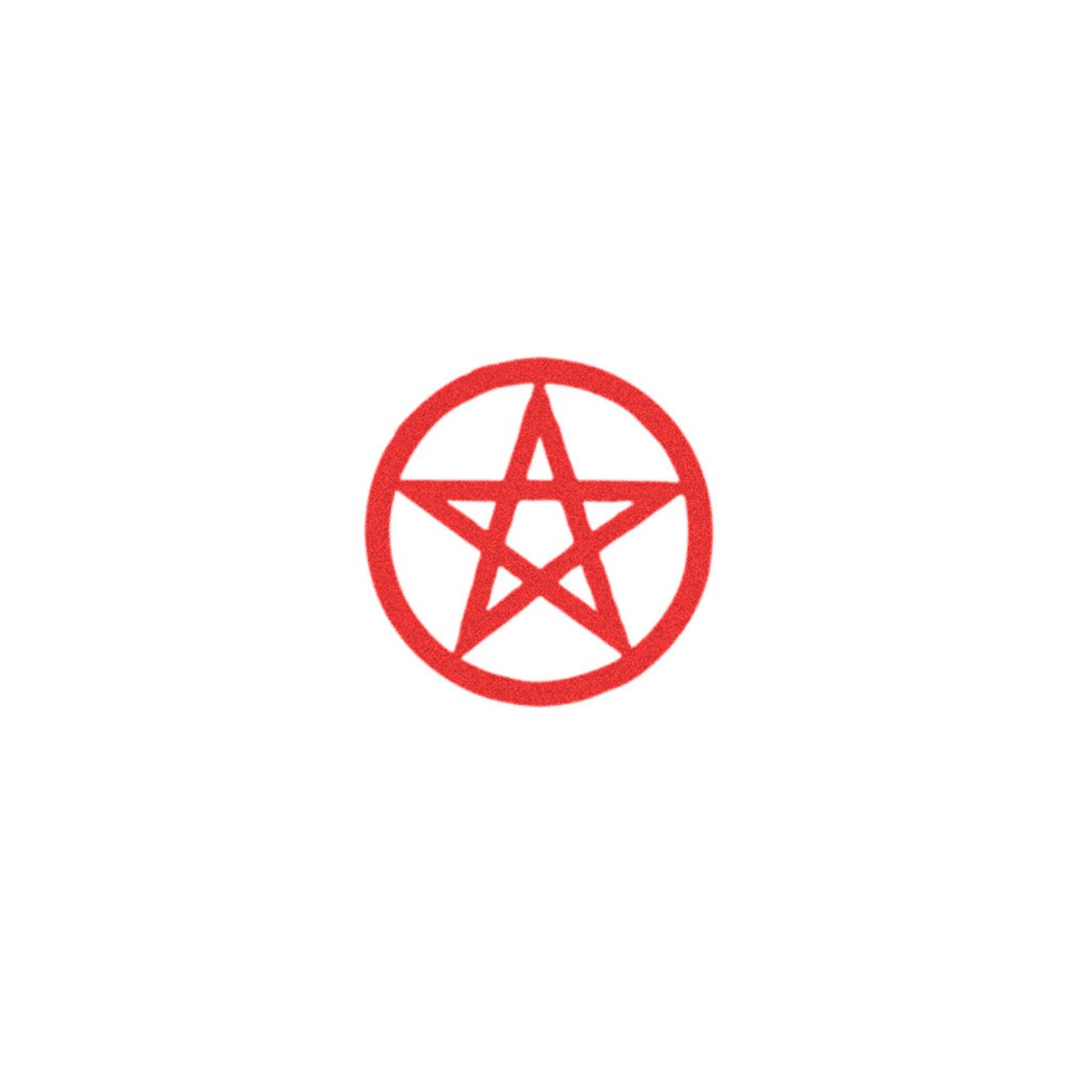 Red Pentagram Tattoo (set of 2) - Pentagram Temporary Tattoo ...