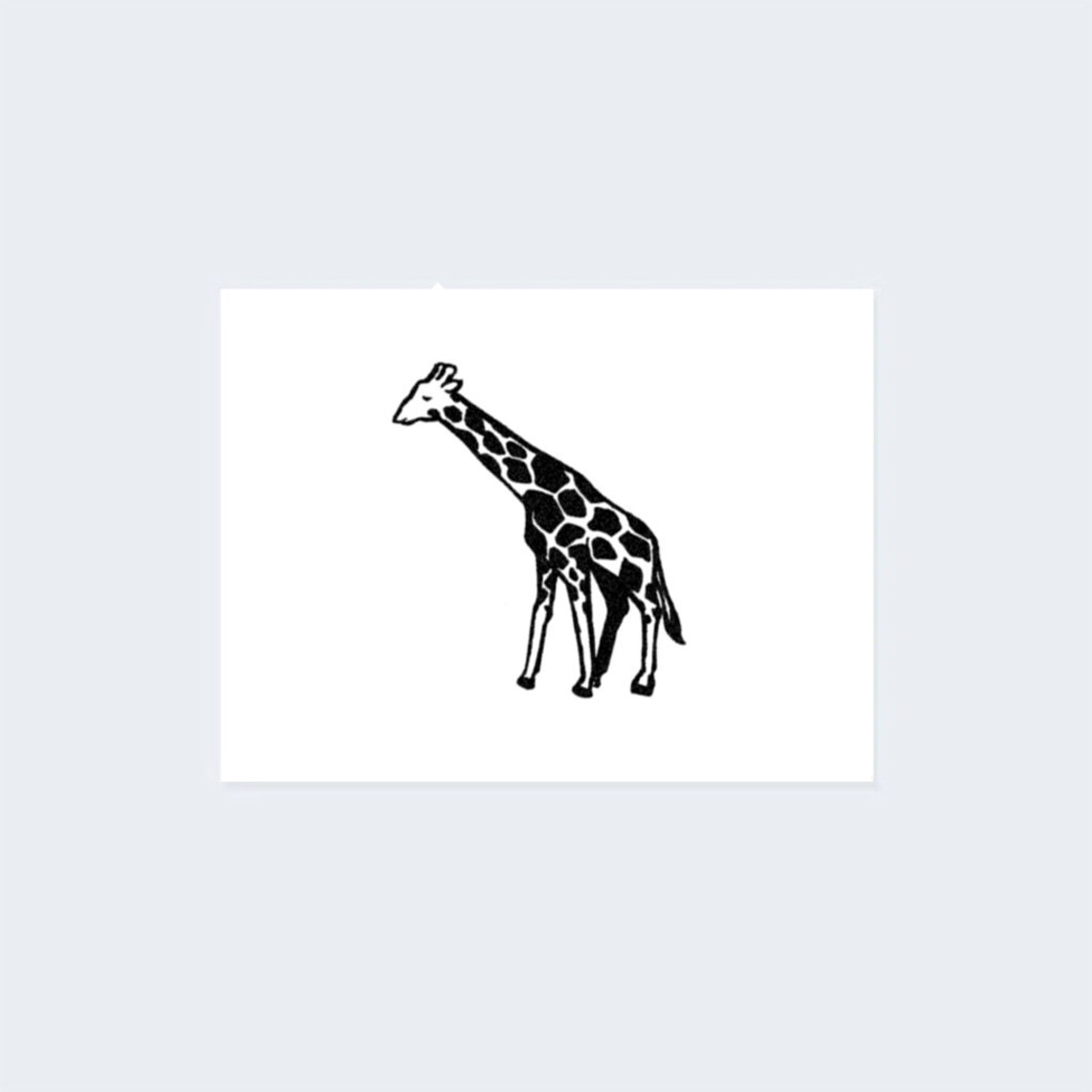 Minimalist Giraffe Tattoo (set of 2) - Giraffe Temporary Tattoo ...