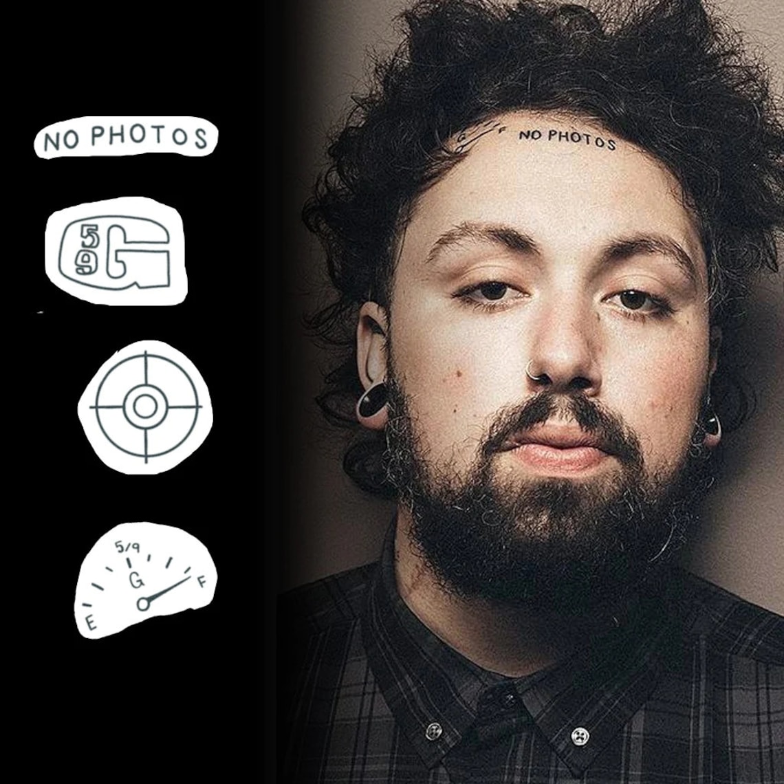 Ruby Da Cherry Suicideboys Face Tattoo Set - Suicideboys Temporary ...