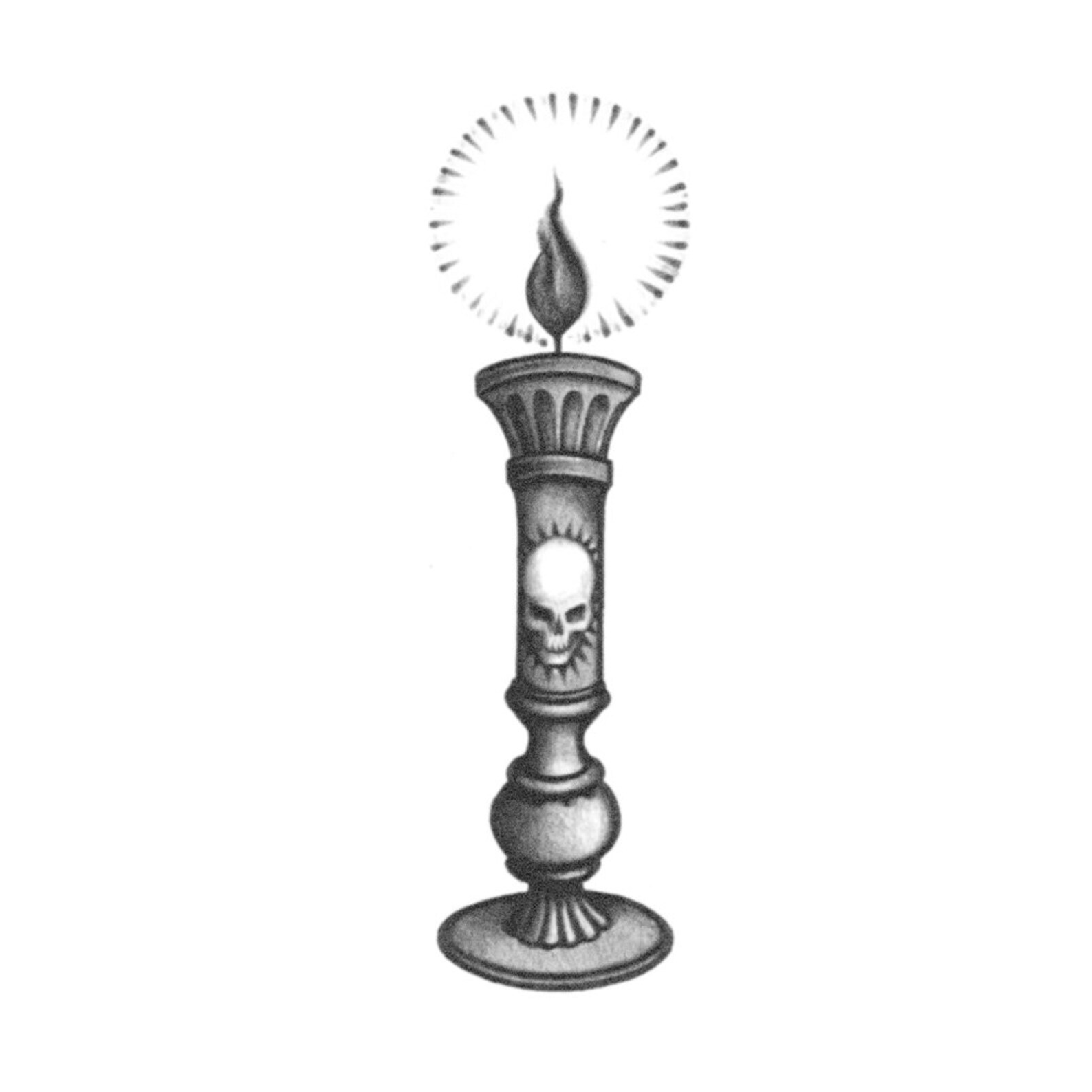 Occultist Candle - Witchcraft Tattoo / Mystical Tattoo / Occult Candle ...