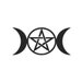 Triple Moon Symbol - Triple Moon Temporary Tattoo / Triple Moon Goddess ...
