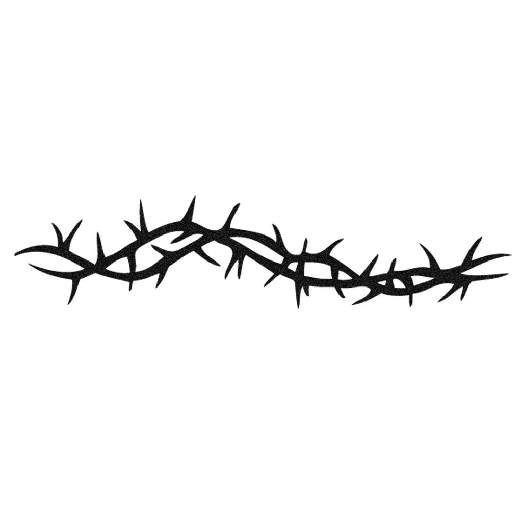 Dornen Tattoo - Tribal Dornen temporäres Tattoo / Dornen Tattoo ...