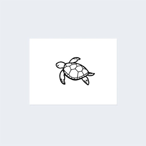 Simple Turtle Tattoo Design