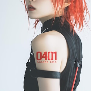 Kasane T Temporary Tattoo (set of 2) - Kasane Arm Tattoo / Singer Teto ...