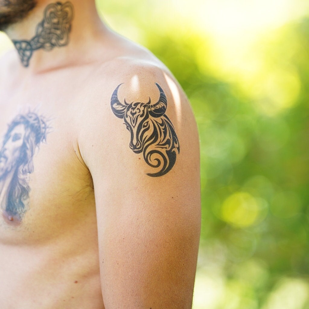 Taurus Tattoo On Back