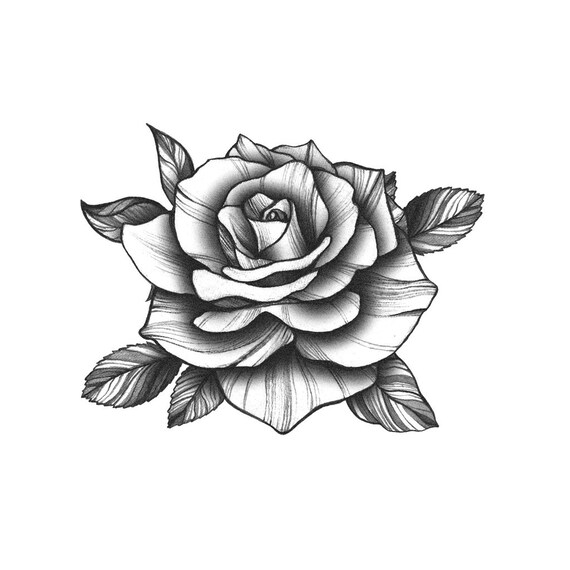 Victorian Rose Tattoo