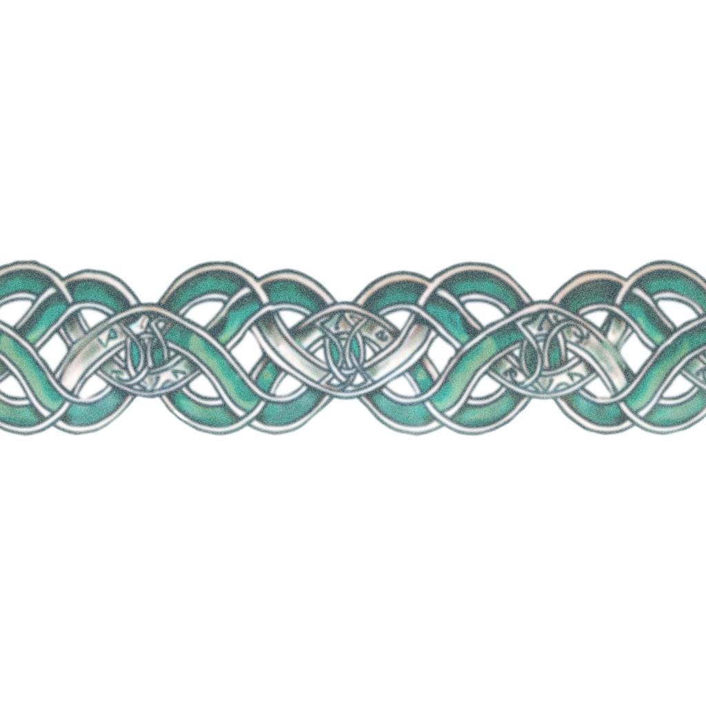 Celtic Chain Armband - Celtic Armband Temporary Tattoo / Viking Armband ...