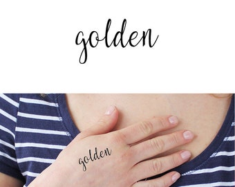 Warrior Large Temporary Tattoo Script Calligraphy Cursive - Etsy