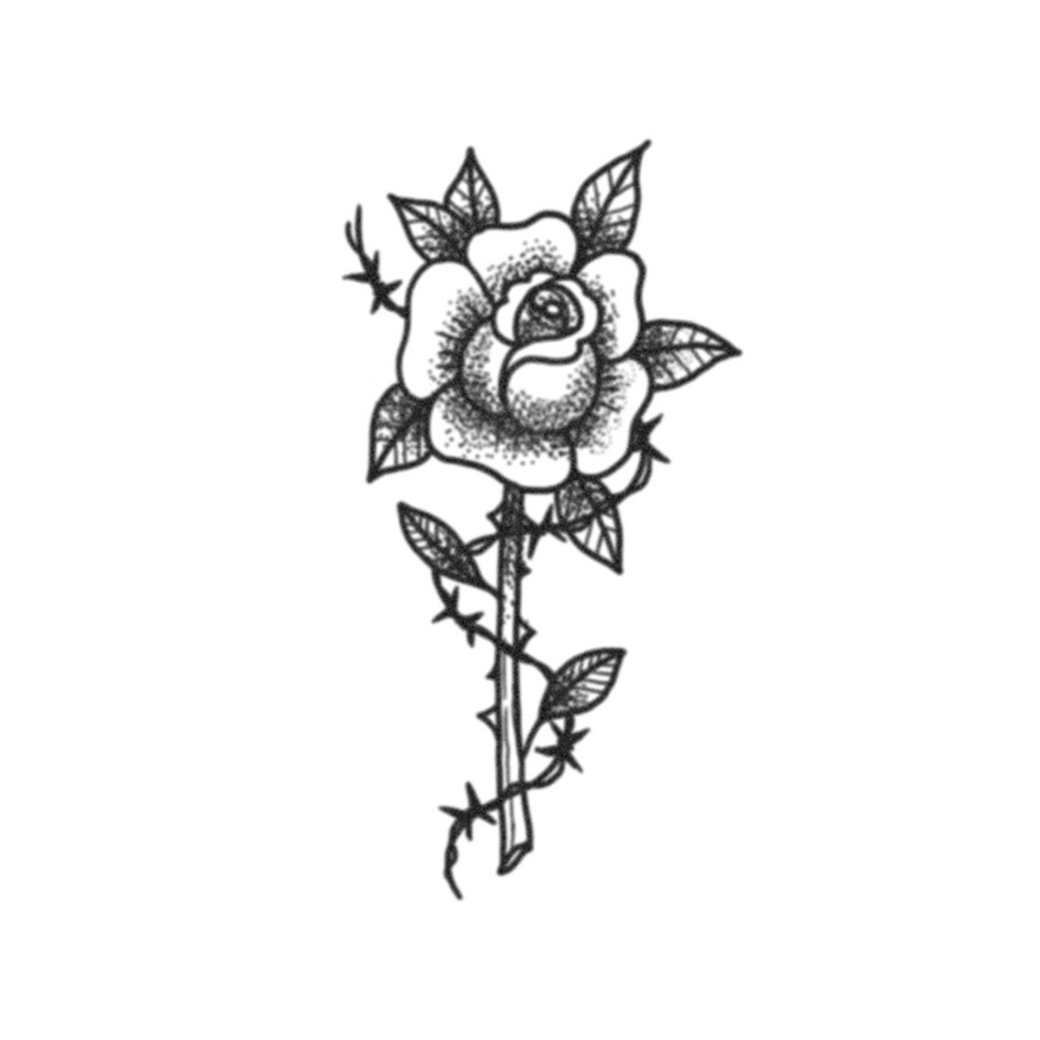 Prison Rose Tattoo Russian Criminal Tattoo / Rose With | Etsy