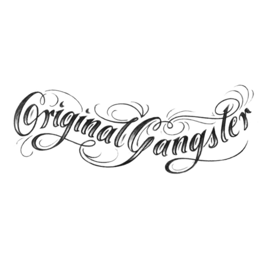 Original Gangster Tattoo Temporary Tattoo / Original - Etsy