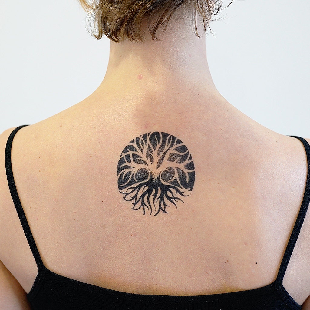Small Tree Of Life Tattoo Back