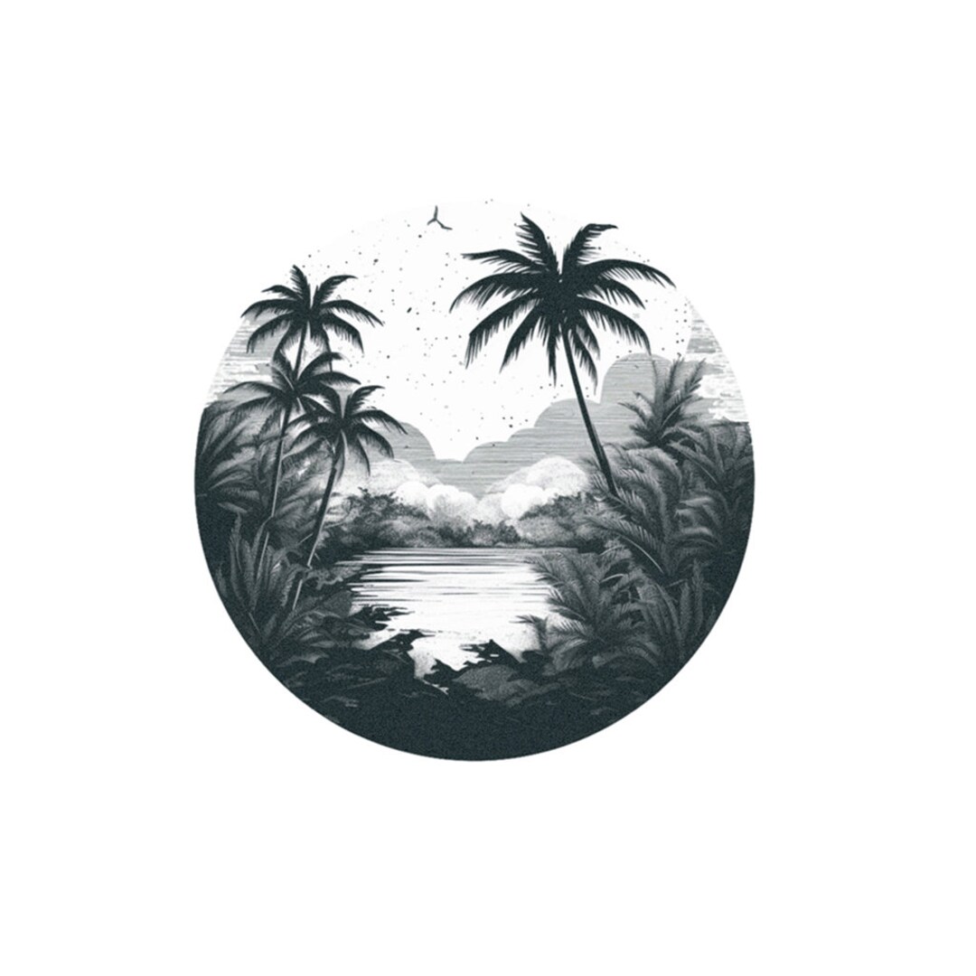 Jungle Tattoo Jungle Temporary Tattoo / Nature Tattoo / - Etsy