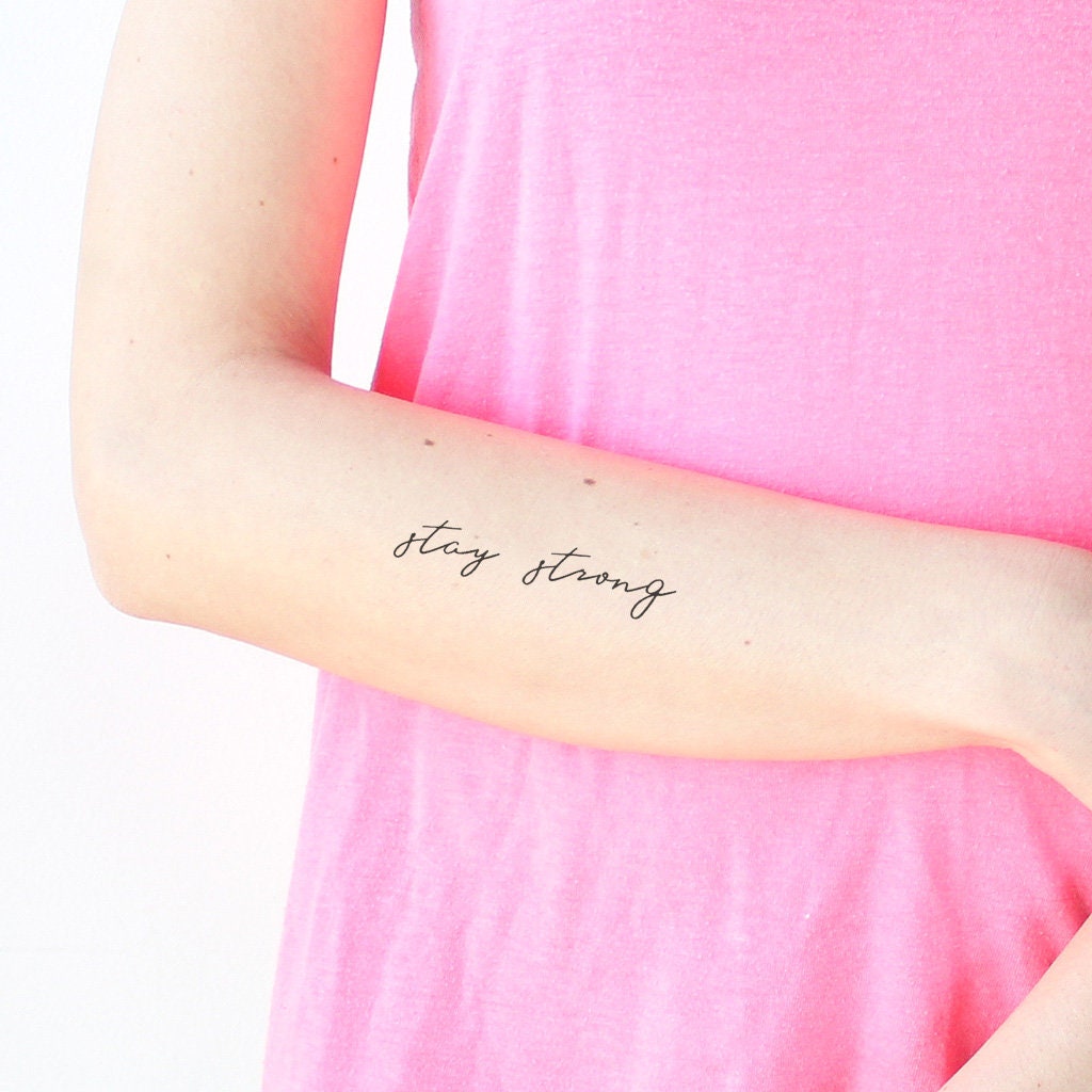 Stay Strong Tattoo Font