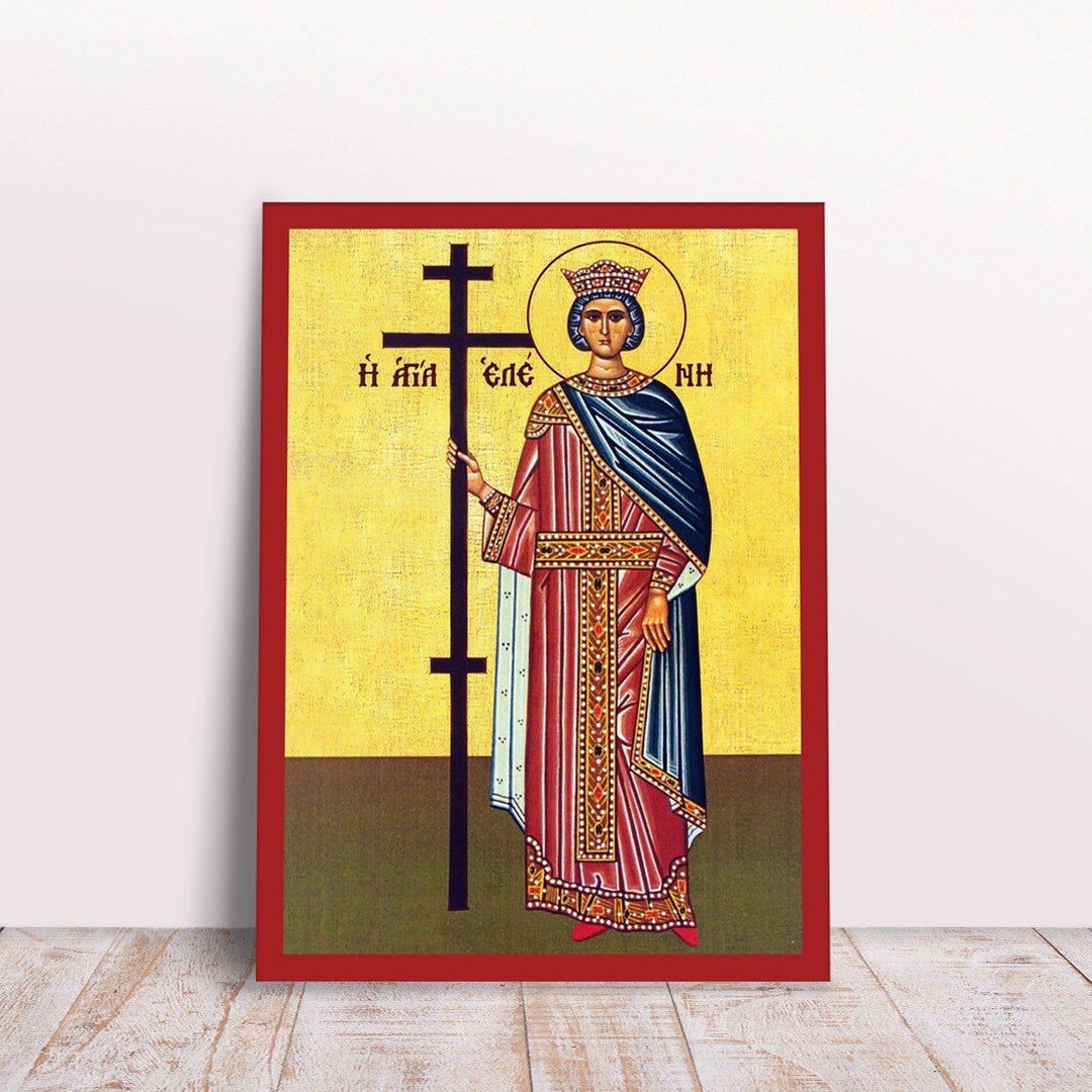 Saint Helena Greek Byzantine Orthodox Christian Handmade Icon - Etsy