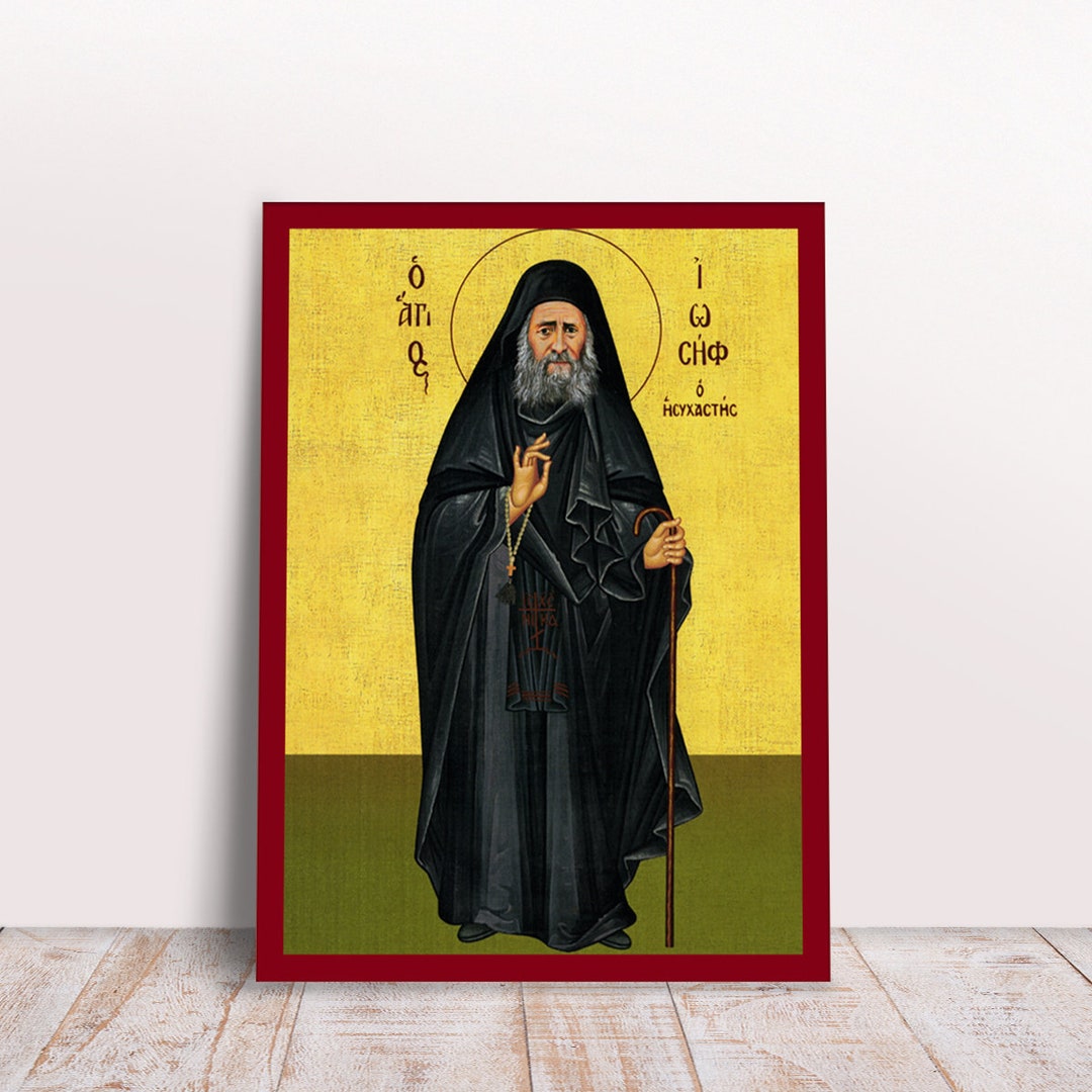 Saint Joseph the Hesychast Fullbody Greek Byzantine Orthodox Christian ...