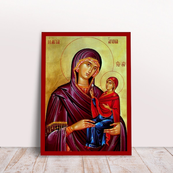 Saint Anne Icon - Etsy