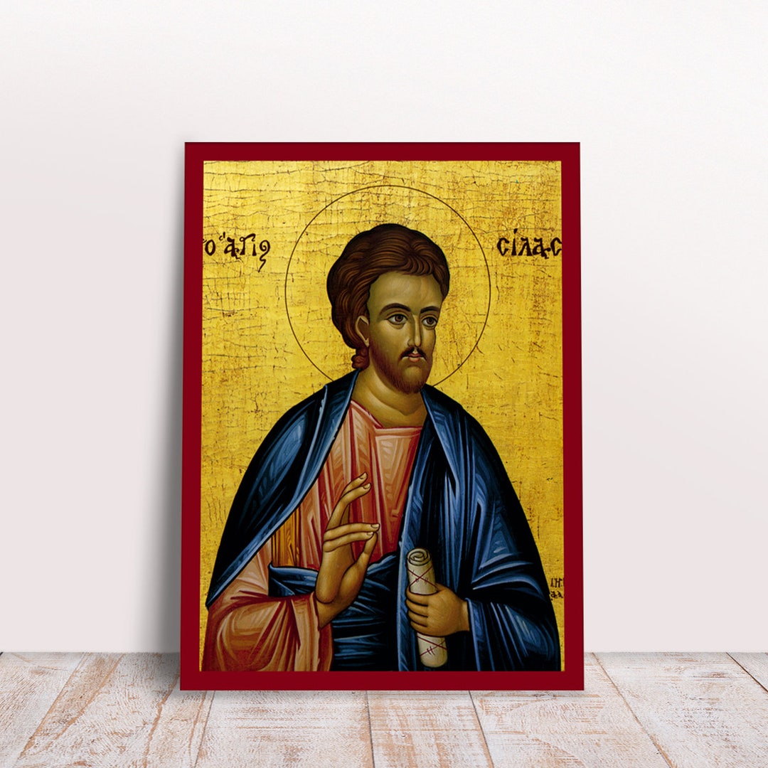 Saint Apostle Silas silvanus Greek Byzantine Orthodox Christian Handmade Icon - Etsy