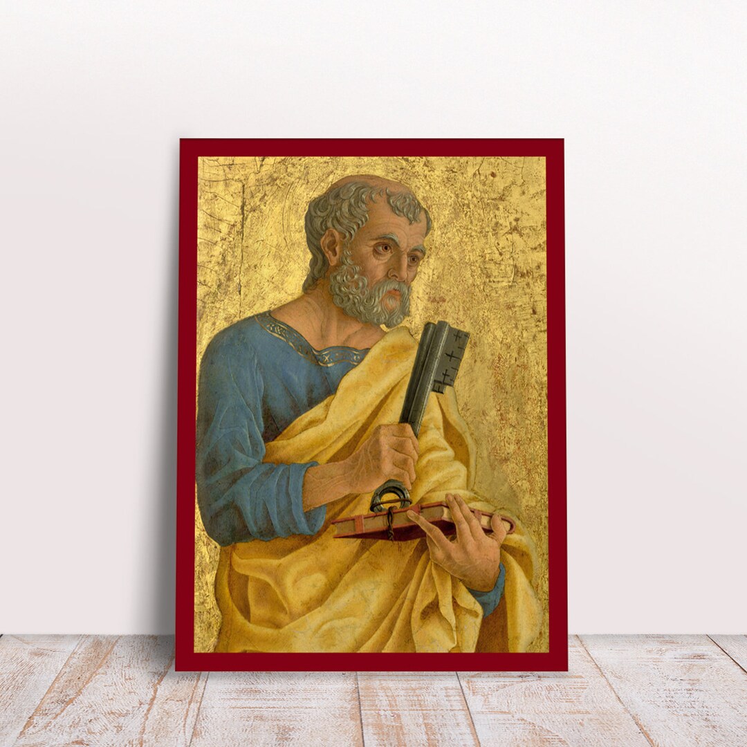 Saint Apostle Peter Holding the Keys of Heaven Greek Byzantine Orthodox ...