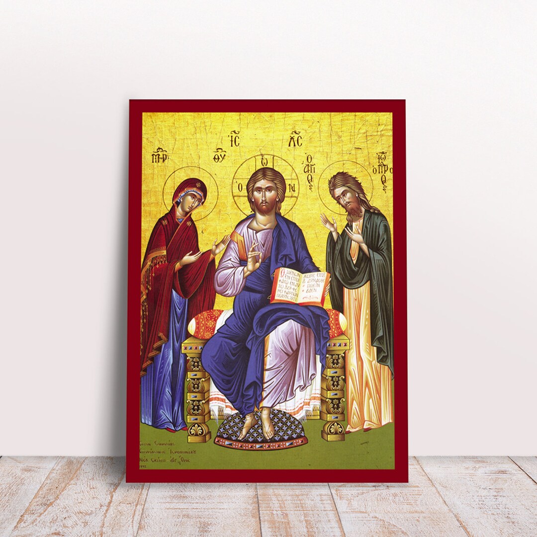 Jesus Christ Small Deesis Greek Byzantine Orthodox Christian Handmade ...