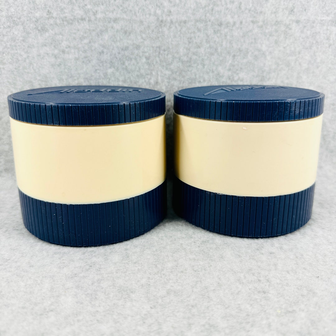 Aladdin Foam Insulated Thermo Jar Blue Lot of 2 W Freezer Lid 6 Oz Food ...