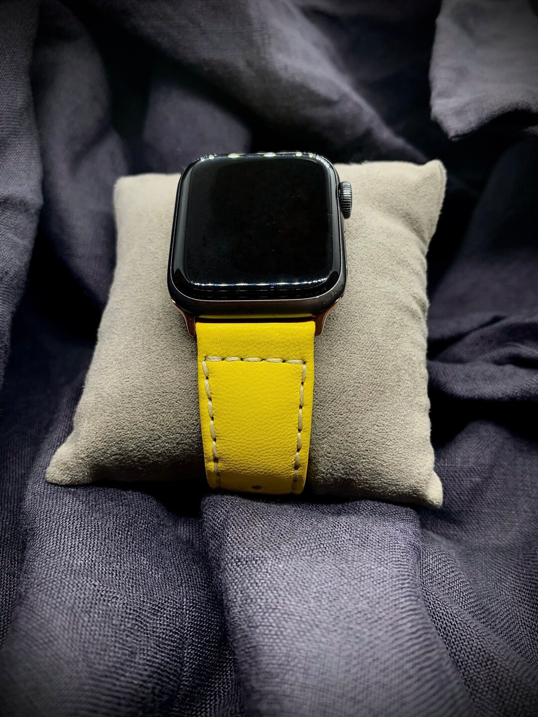 Yellow Leather Apple Watch Band, Handmade Iwatch Strap - Etsy