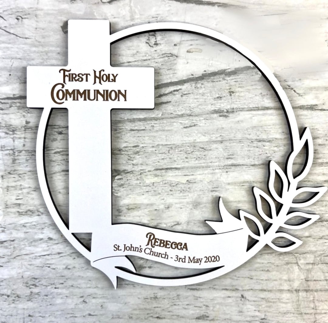 Holy Communion Sign Childs Sign Communion Gift Custom First Holy ...