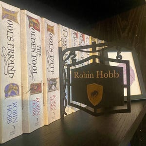 Bookshelf Hanging Sign Dividers for Library Decor Book Lovers Vintage ...