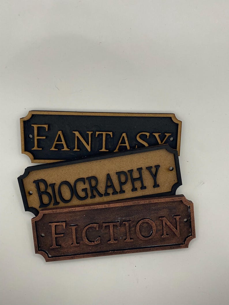 Bookshelf Sign for Library Decor Book Lovers - Etsy