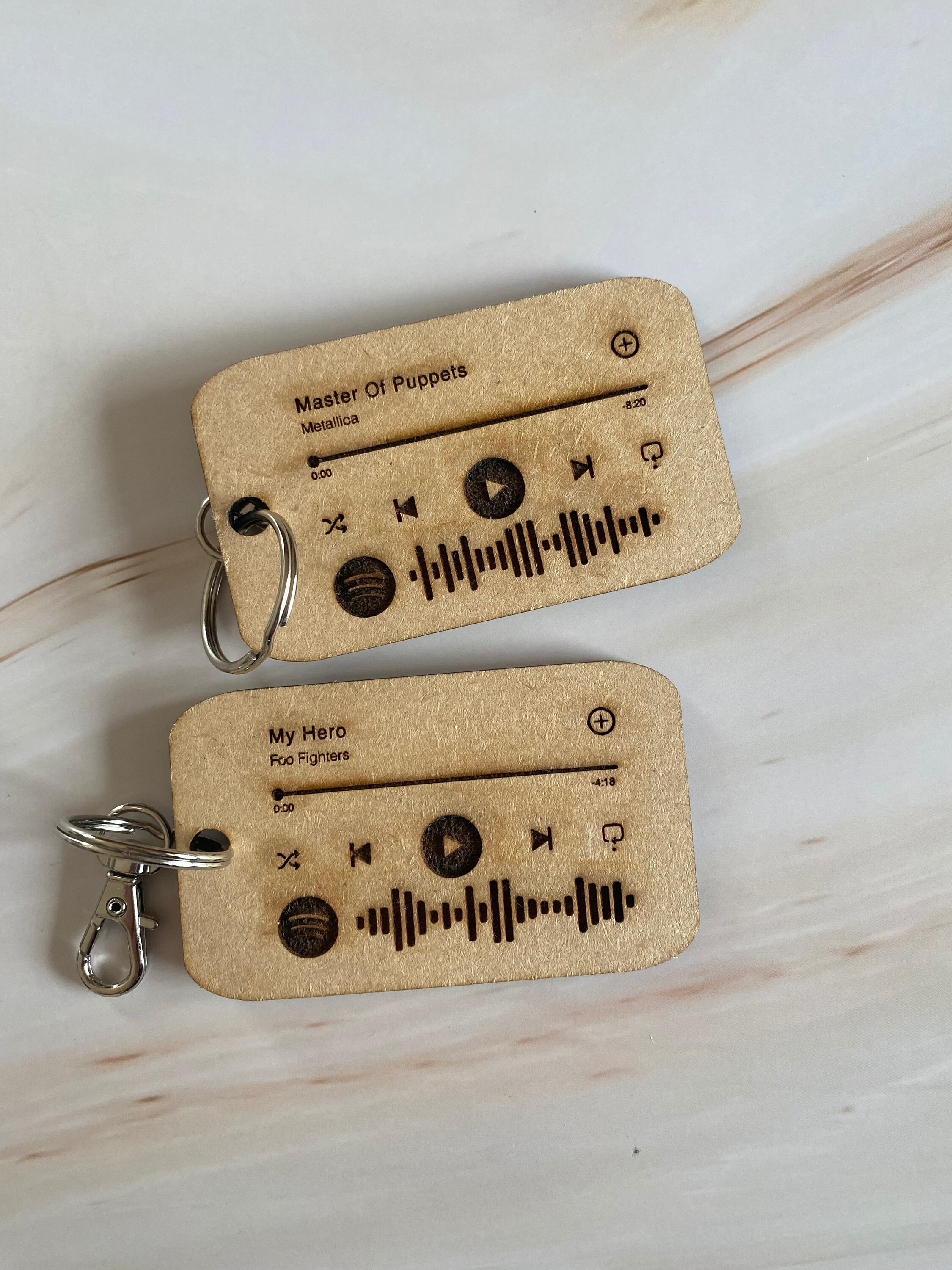 Wooden Spotify Keyring - Etsy Ireland