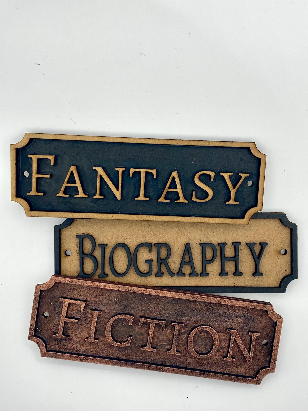 Bookshelf Sign Dividers for Library Decor Book Lovers - Etsy