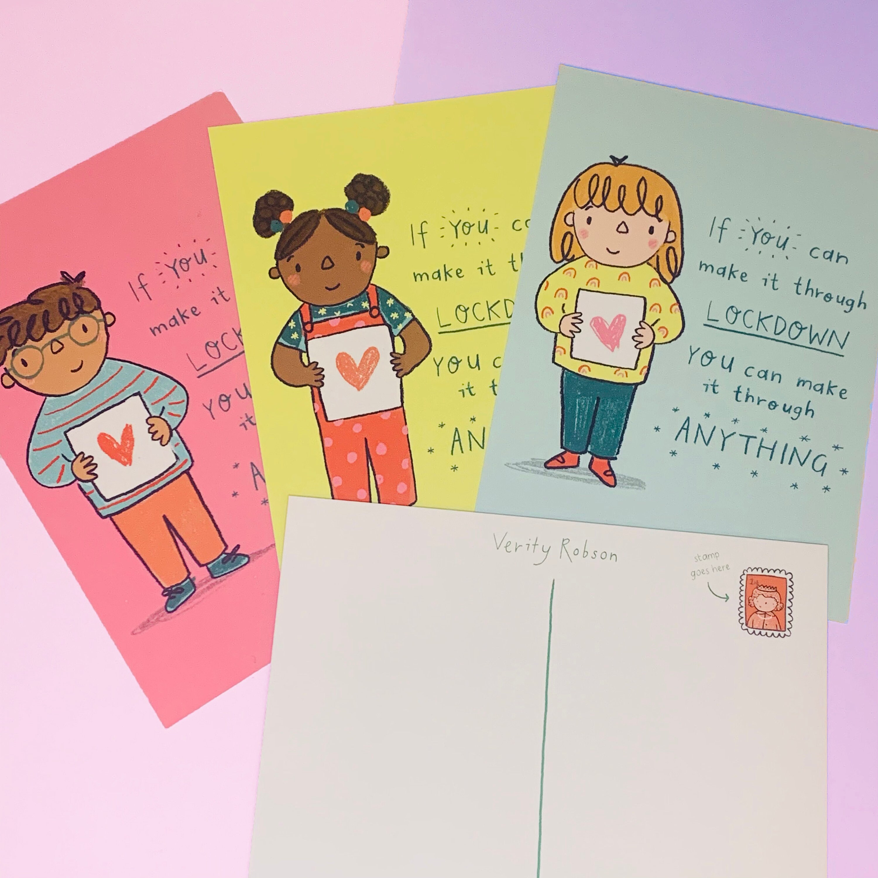 Lockdown Positivity Postcards - Etsy
