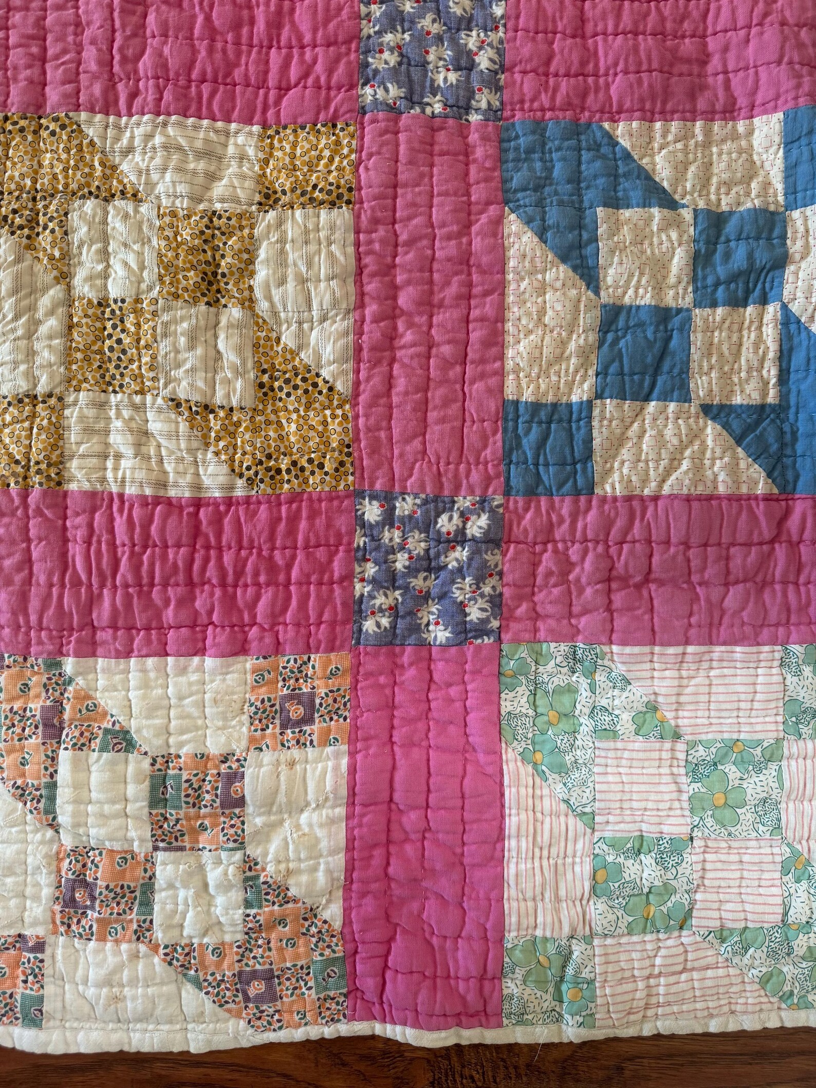 Antique Patchwork Quilt 1940s - Etsy