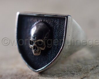 Mens skull ring | Etsy