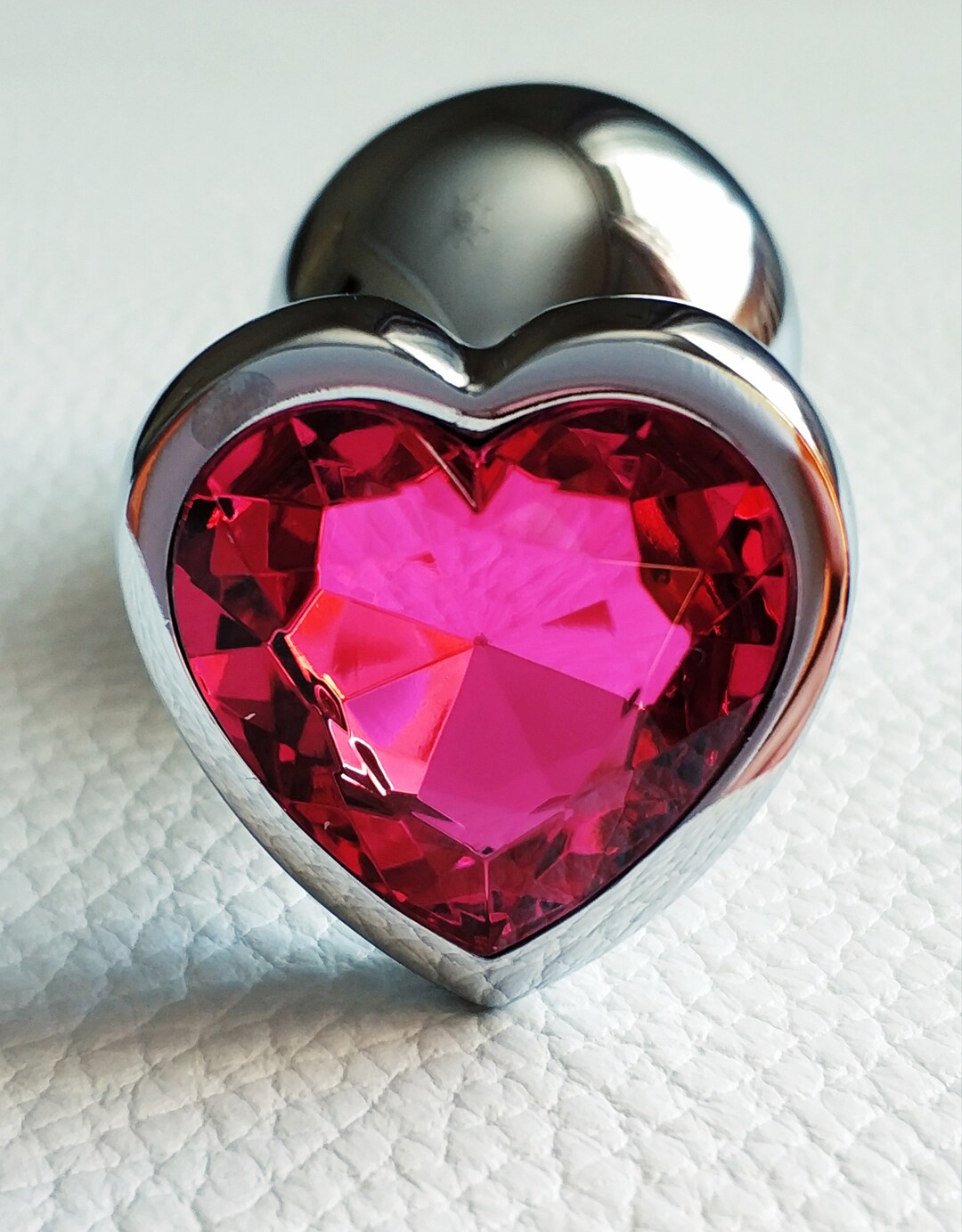 Hot Pink Heart Butt Plug Stimulation Sex Toys Butt Plug Anal Steel Plug Princess Plug Anal ...