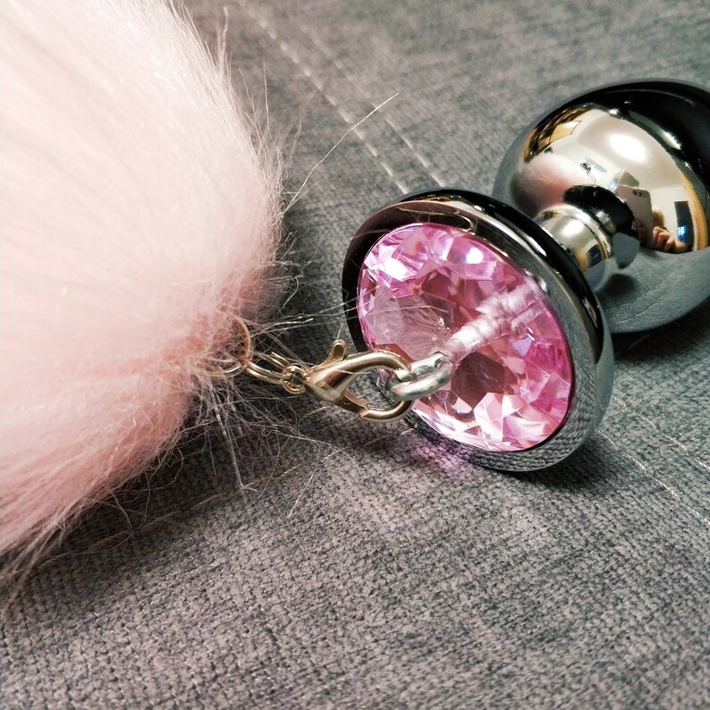Pink Tail Butt Plug Fox Tail Butt Plug Bdsm Ddlg Cat Toy Etsy