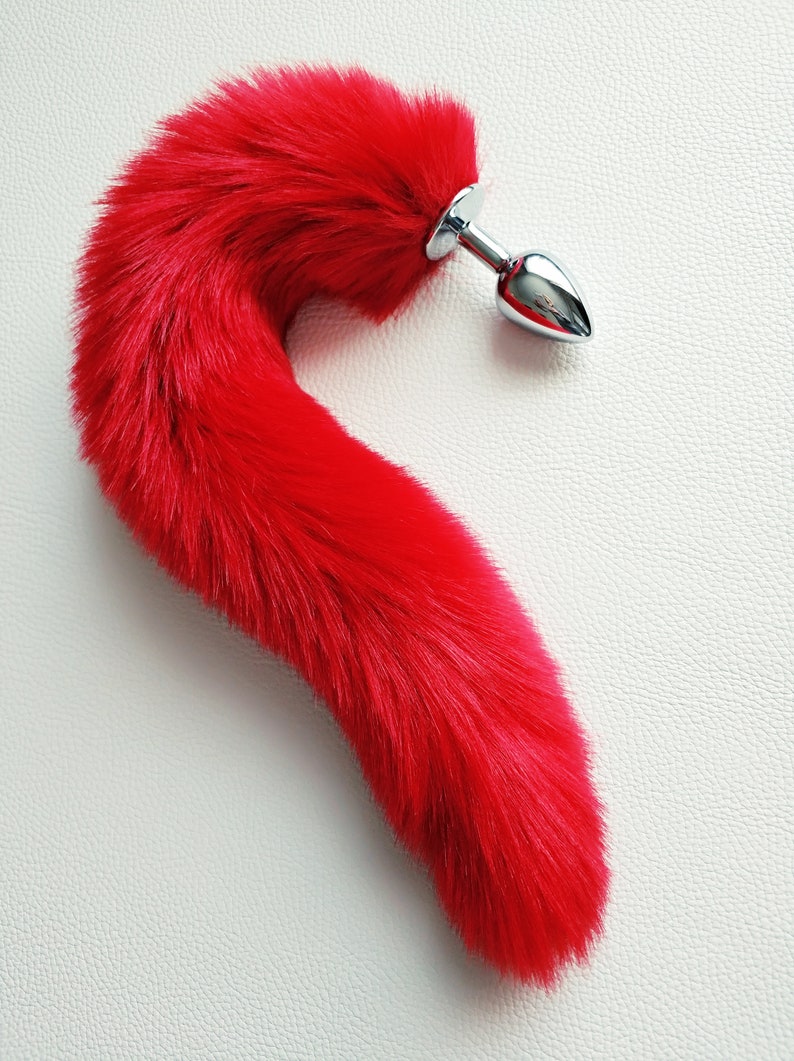 Butt Plug Fox Tail Red Bdsm Sex Toys Butt Ddlg Plug Anal Plug Etsy