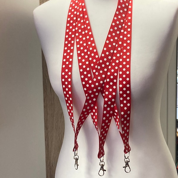 Polka Dot Lanyard - Etsy