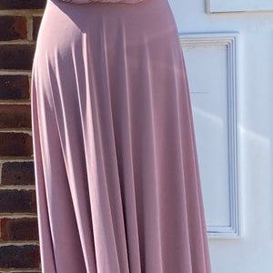 Dusty Pink Multi-way Dress, Bridesmaids Dress, Infinity Gown, Custom ...