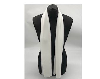 White Chiffon Scarf | Etsy