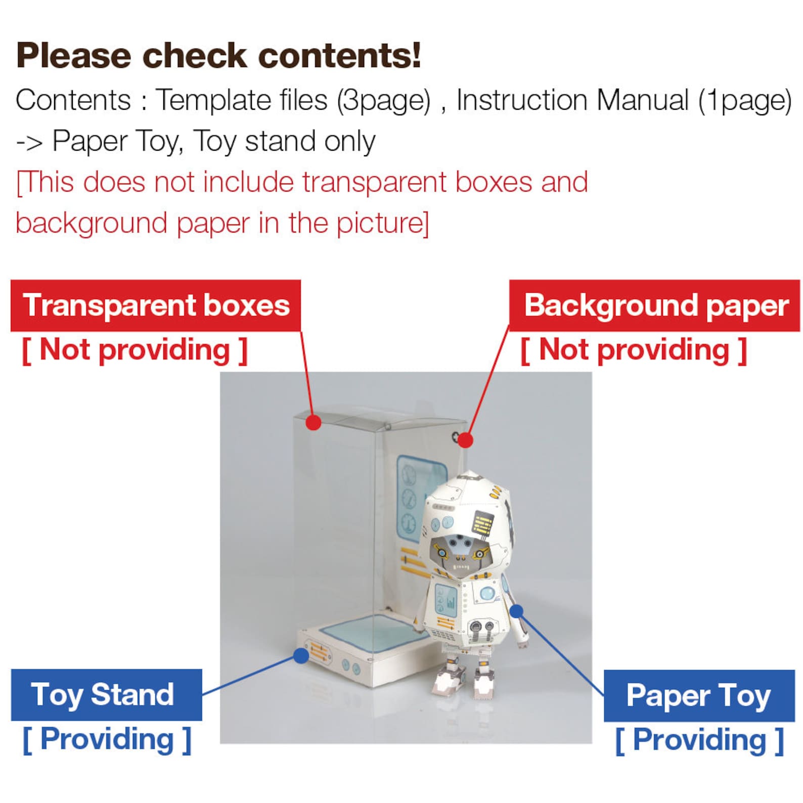 001_robot [ Paper Craft , Origami , Template Files , Digital Files ...