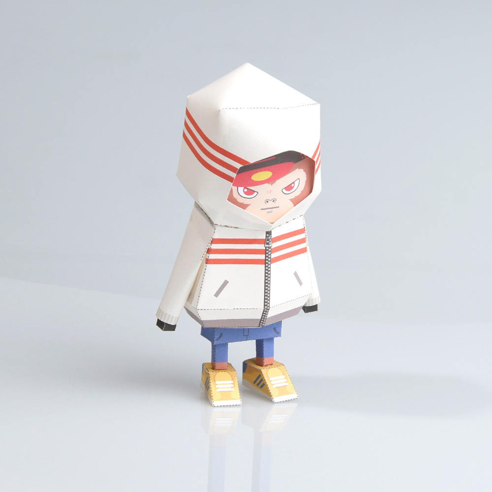 019_hiphop_monkey [ Paper Craft , Origami , Template Files , Digital ...