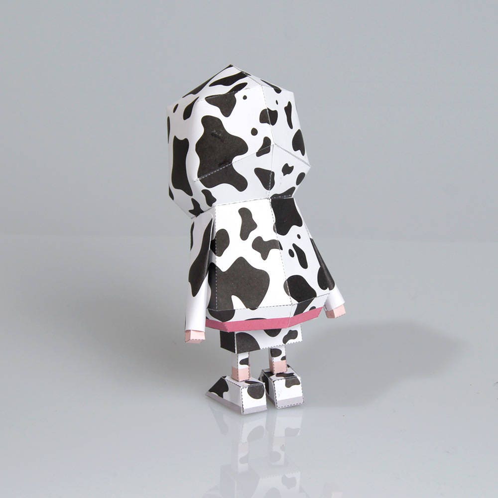 Milk Cow Paer Craft Toy Origami , Template Files , Paper Toy, Kids Diy ...