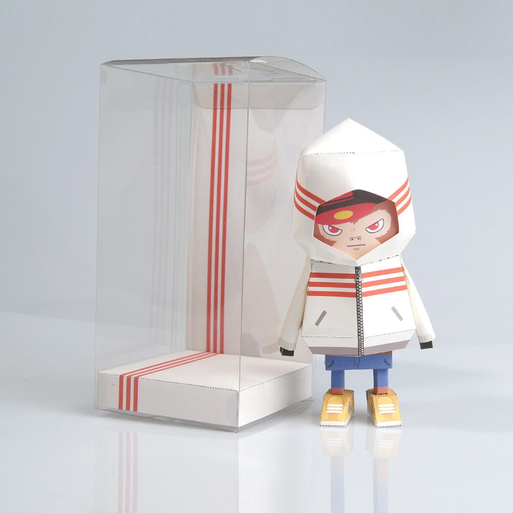019_hiphop_monkey [ Paper Craft , Origami , Template Files , Digital ...