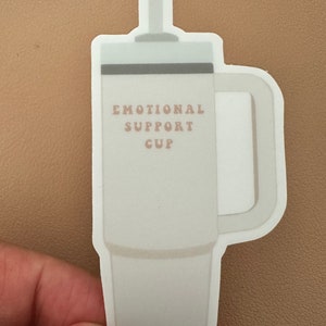 Stanley Cup Sticker Emotional Support Waterbottle Sticker Stanley ...
