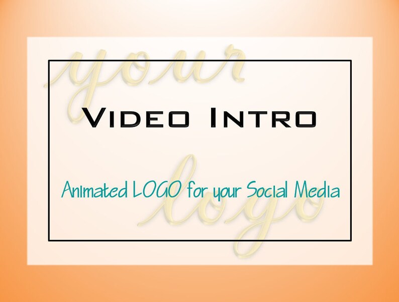 Video Intro, Youtube Intro, Youtube, Intro, Facebook Ads, Custom Logo ...