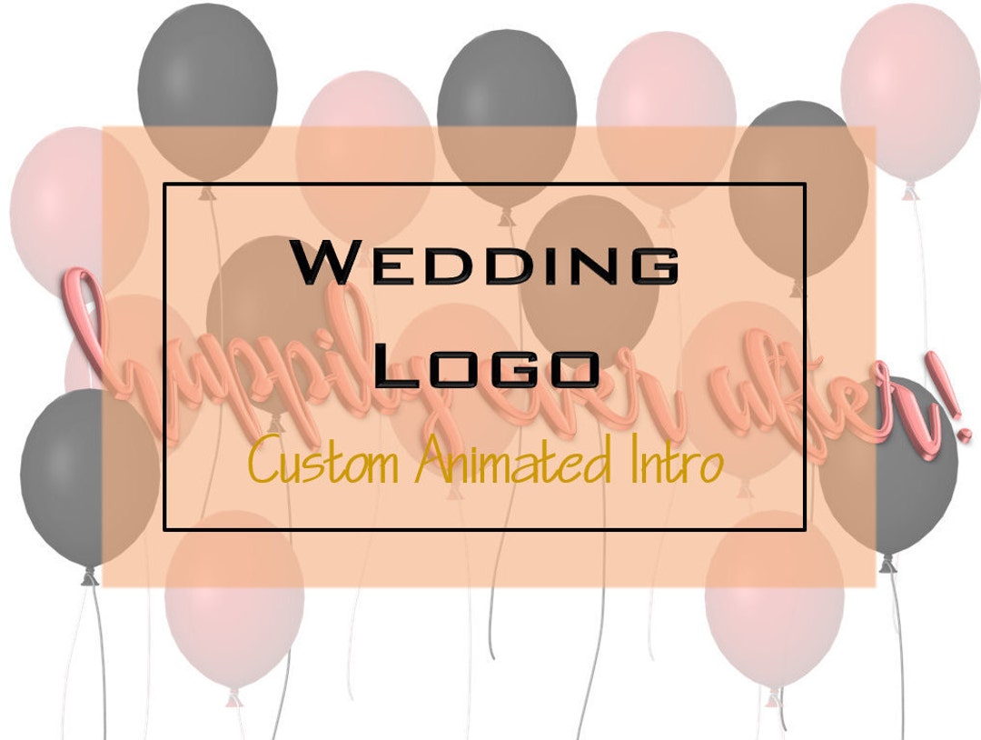 Wedding Logo, Animated Logo, Intro, Wedding Video, Youtube Intro ...