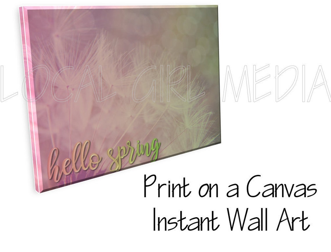 Hello Spring Digital Download Printable Wall Art Instant - Etsy