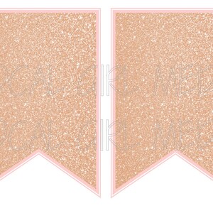 Pink Sparkle Banner, Glitter Banner, Birthday Banner, Birthday Party ...