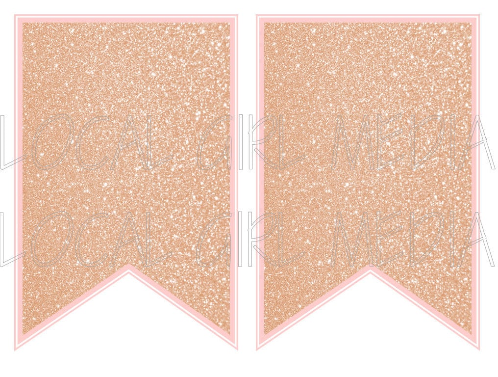 Pink Sparkle Banner, Glitter Banner, Birthday Banner, Birthday Party ...
