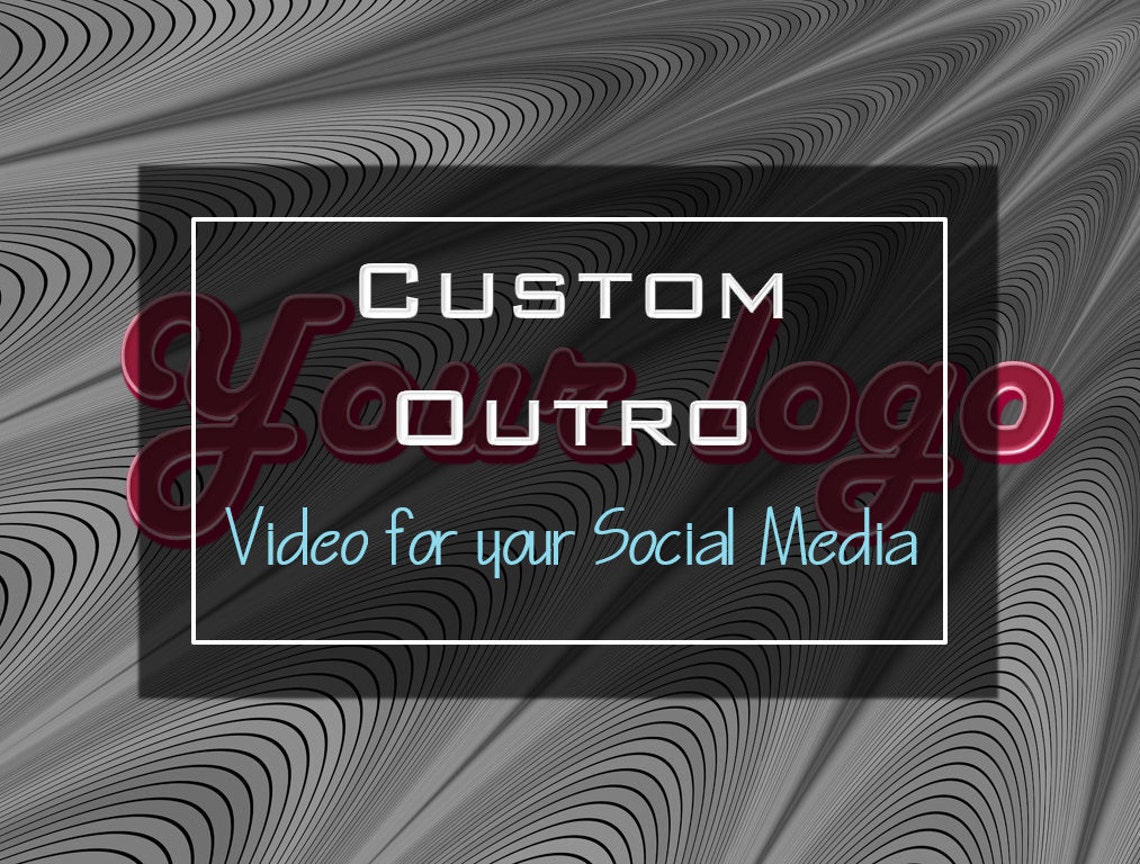 Youtube Outro, Outro, Youtube, Custom Logo, Video, Video Intro, Outro ...